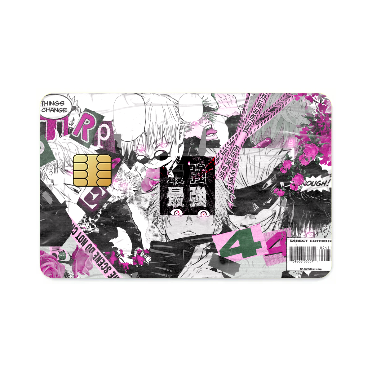 Jujutsu Kaisen - Gojo Satoru Credit Card Skins (4-in-1 Pack)