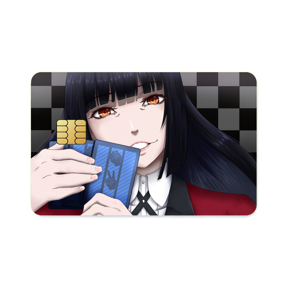 Kakegurui Yumeko Jabami Credit Card Skins (4-in-1 Pack)