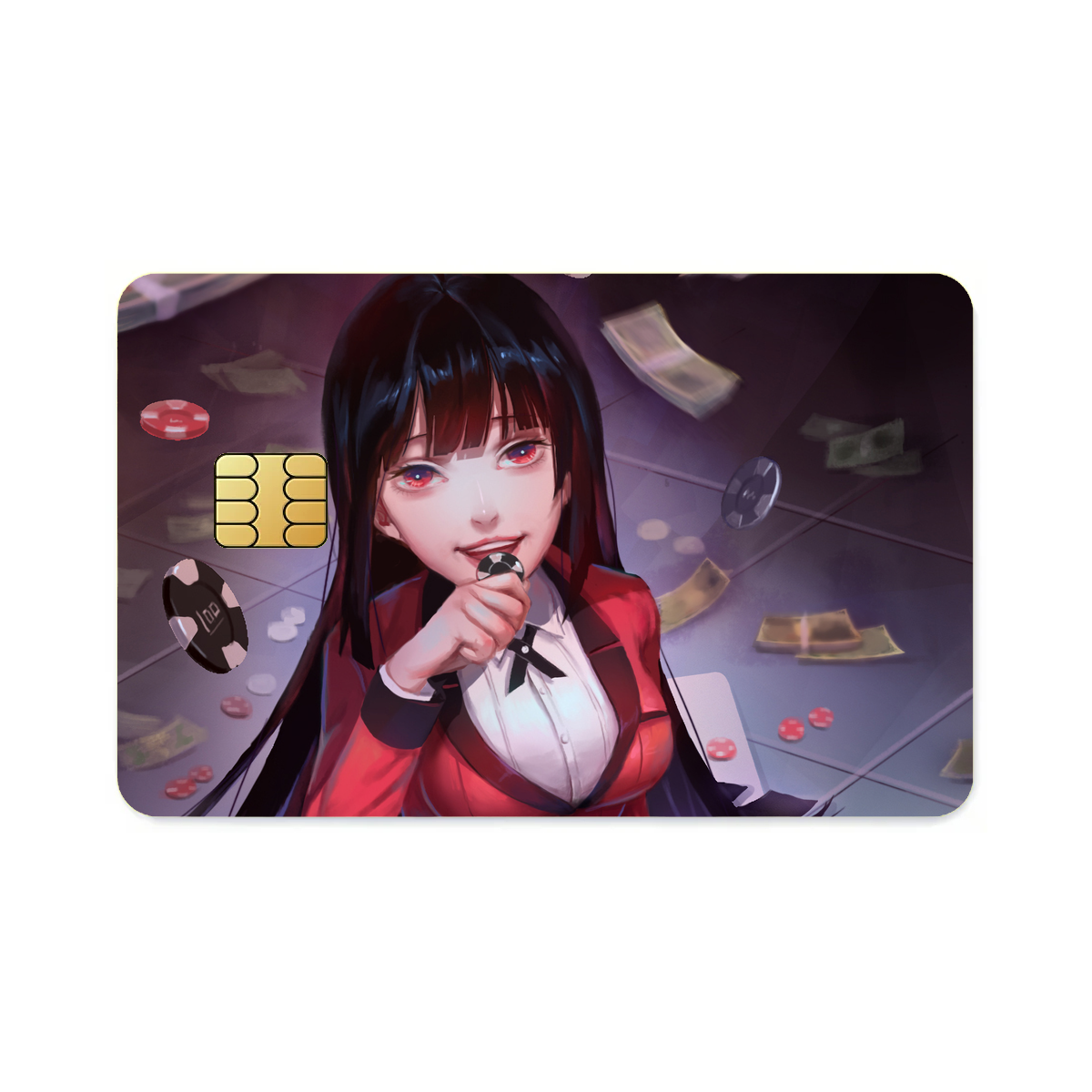 Kakegurui Yumeko Jabami Credit Card Skins (4-in-1 Pack)