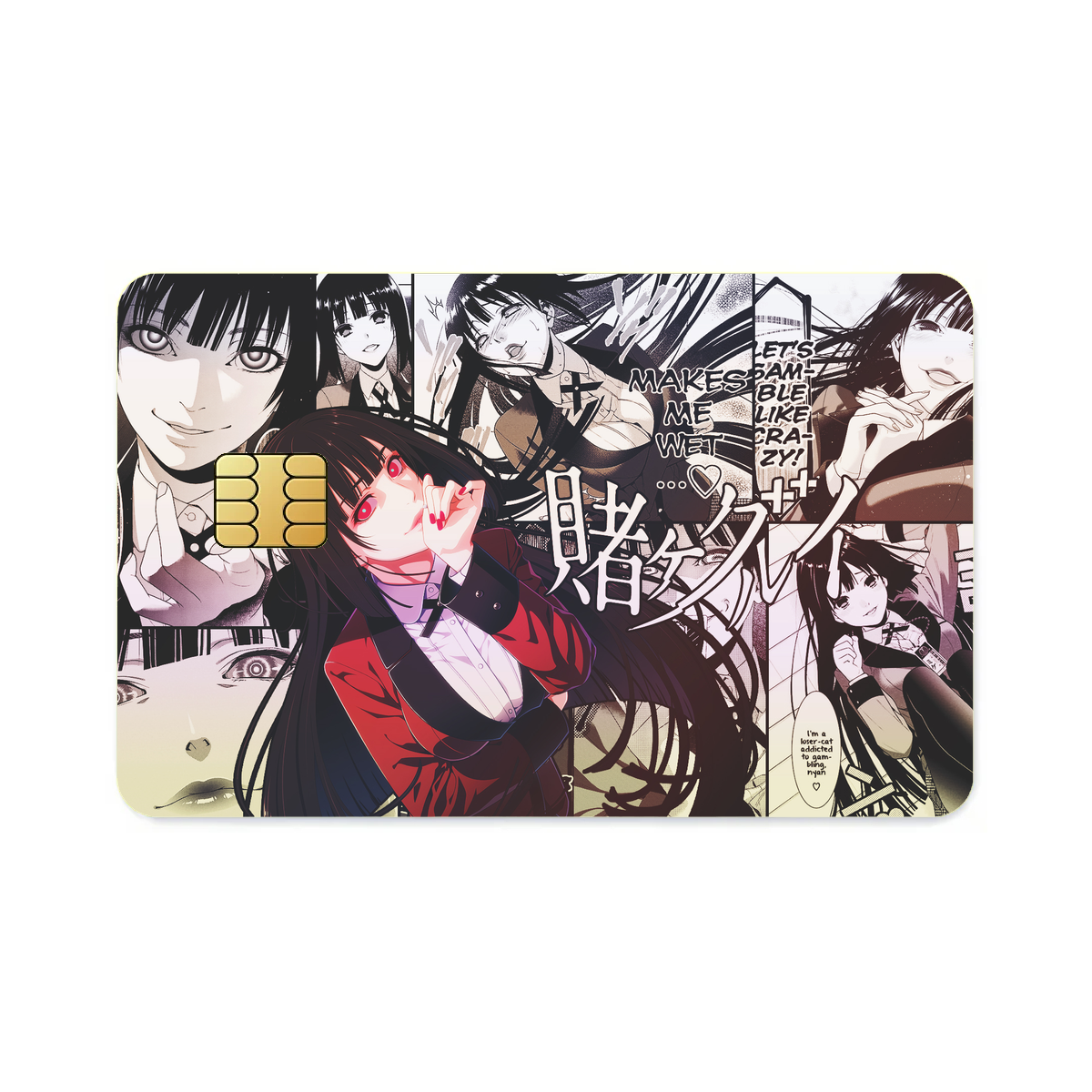 Kakegurui Yumeko Jabami Credit Card Skins (4-in-1 Pack)