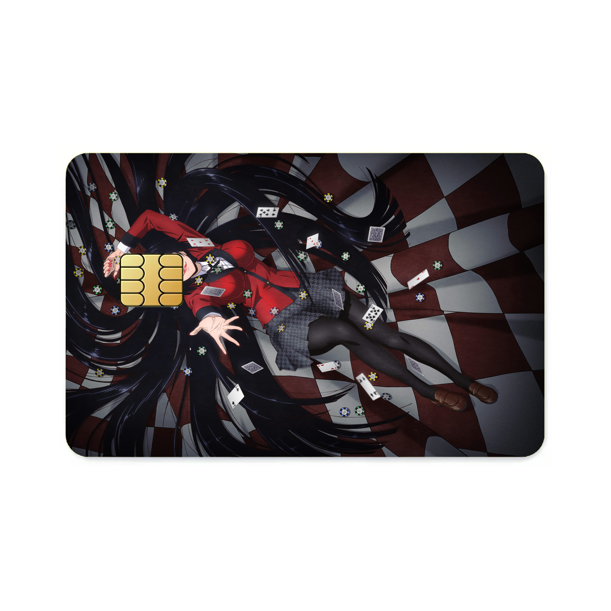 Kakegurui Yumeko Jabami Credit Card Skins (4-in-1 Pack)
