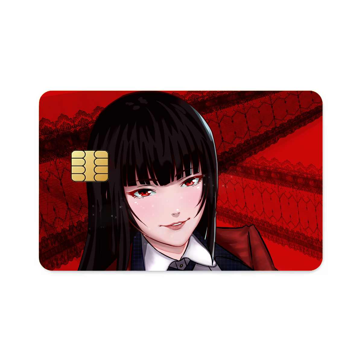 Kakegurui Yumeko Jabami Credit Card Skins (4-in-1 Pack)