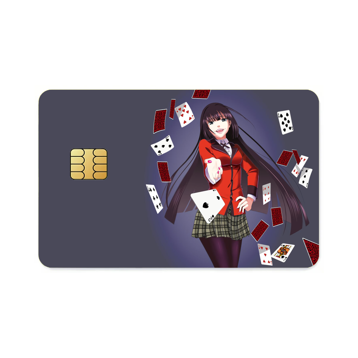 Kakegurui Yumeko Jabami Credit Card Skins (4-in-1 Pack)