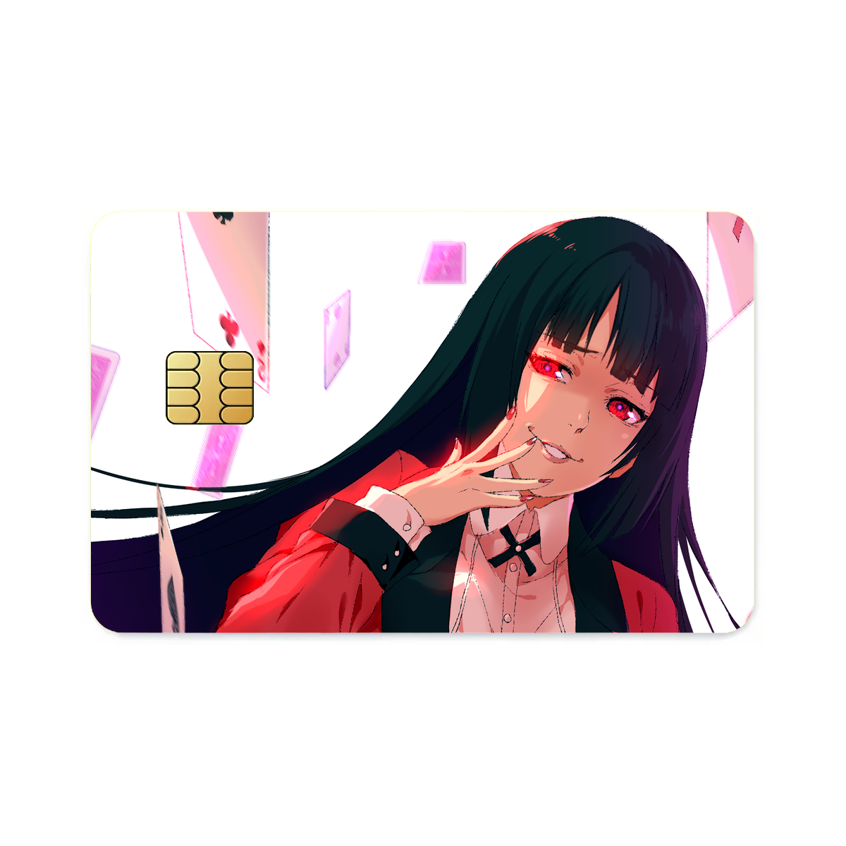 Kakegurui Yumeko Jabami Credit Card Skins (4-in-1 Pack)