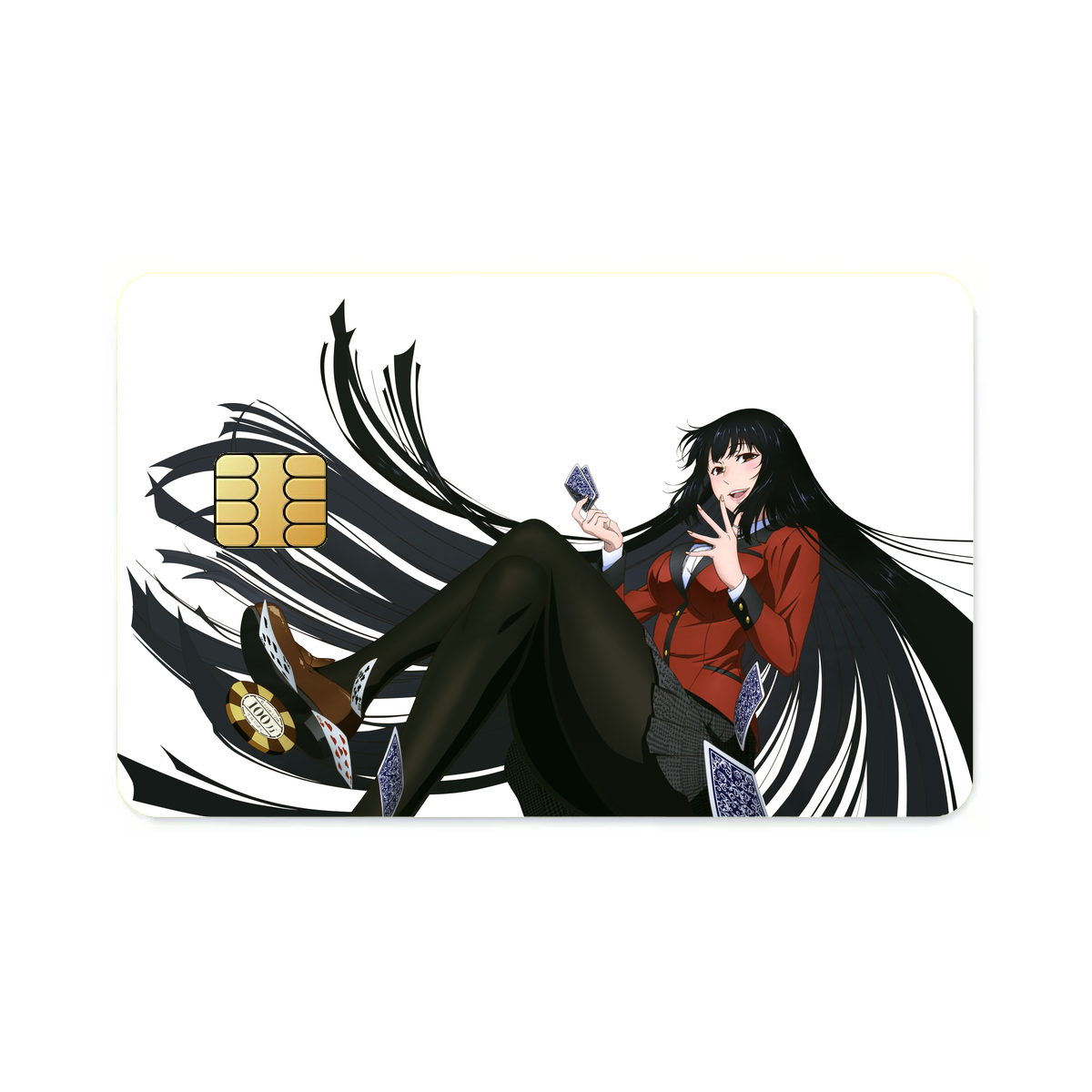 Kakegurui Yumeko Jabami Credit Card Skins (4-in-1 Pack)