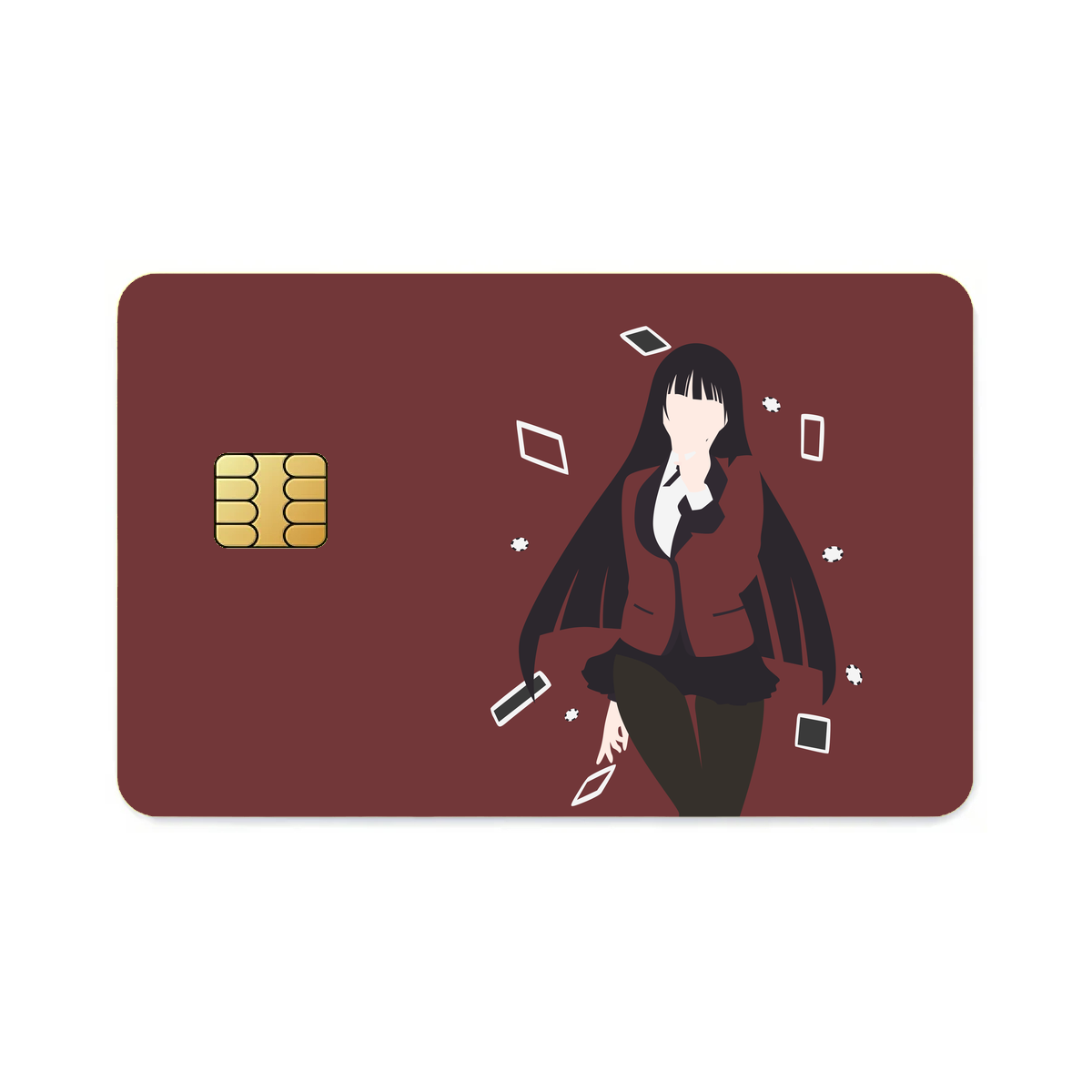 Kakegurui Yumeko Jabami Credit Card Skins (4-in-1 Pack)
