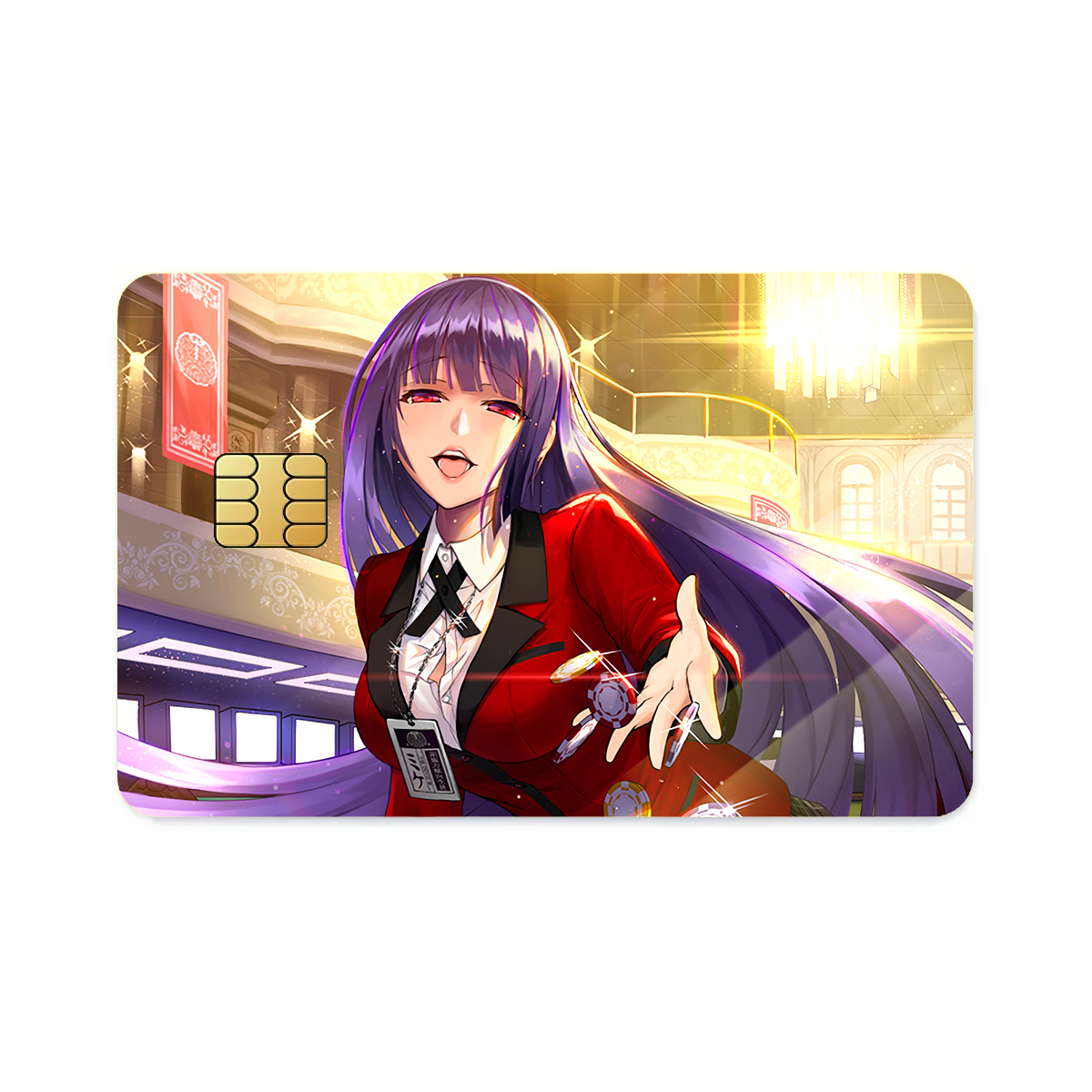 Kakegurui Yumeko Jabami Credit Card Skins (4-in-1 Pack)