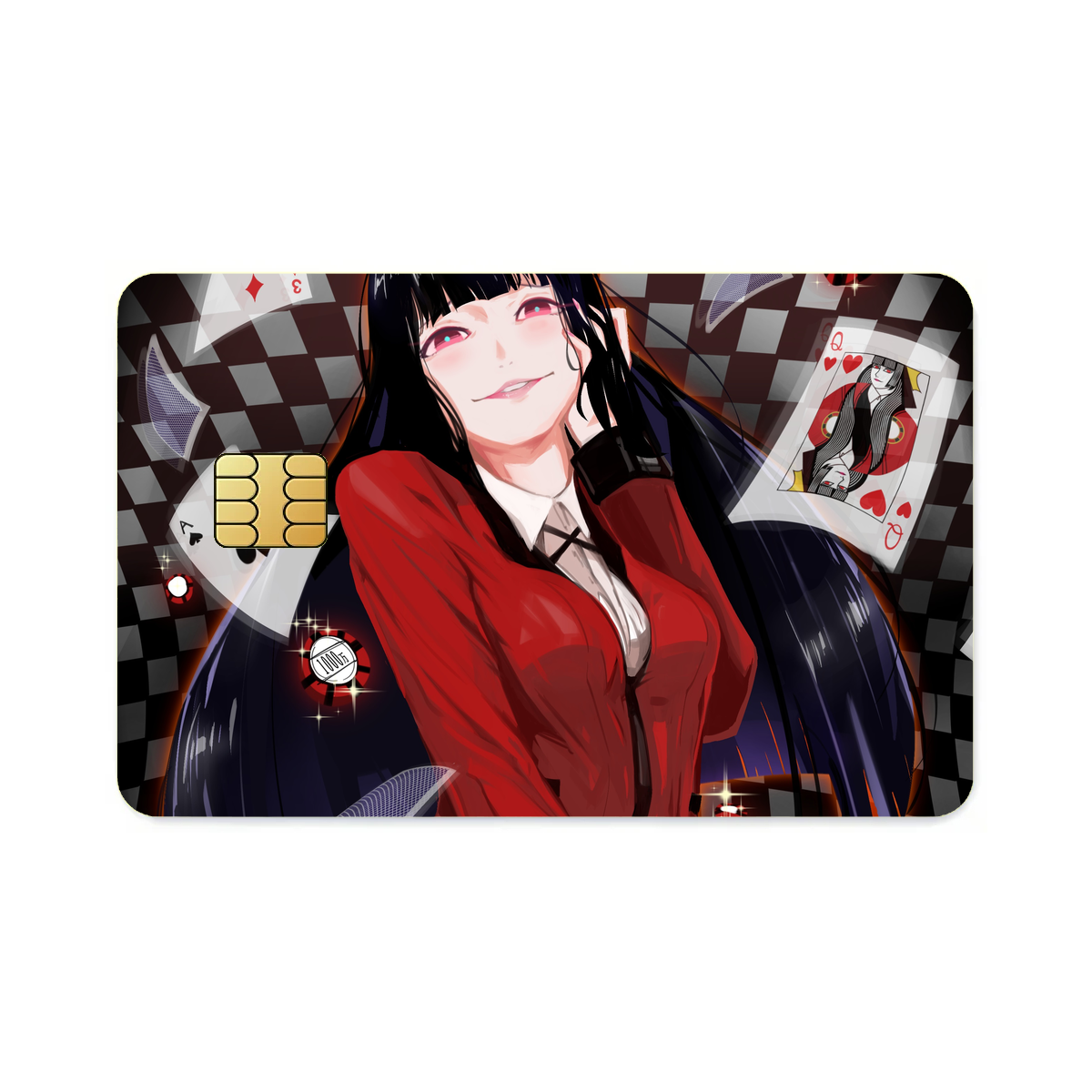 Kakegurui Yumeko Jabami Credit Card Skins (4-in-1 Pack)