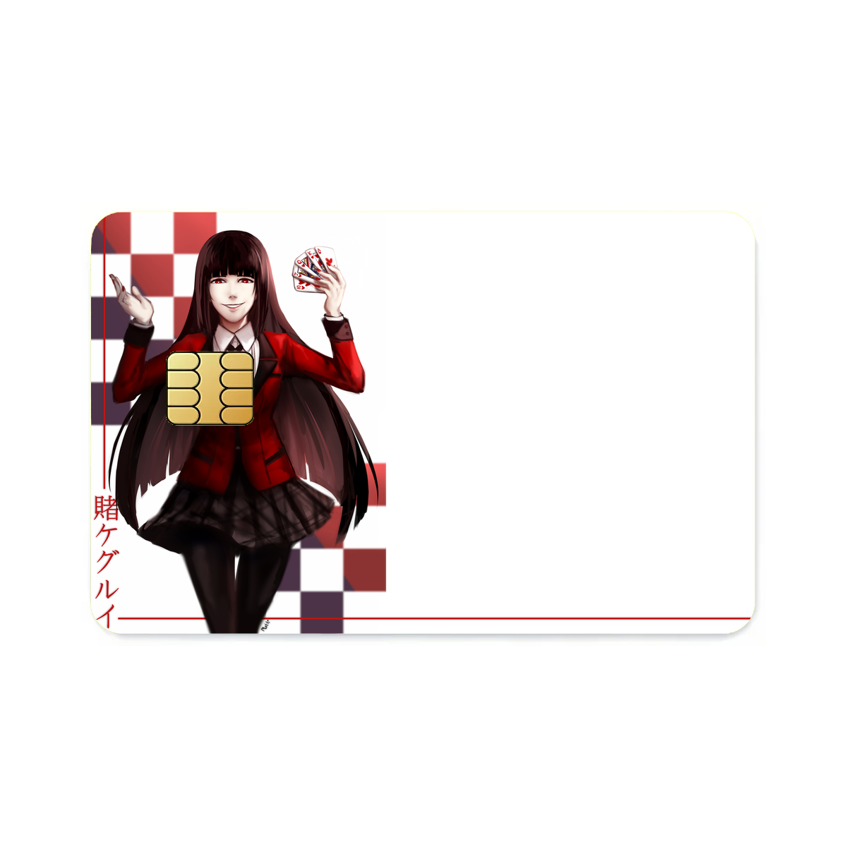 Kakegurui Yumeko Jabami Credit Card Skins (4-in-1 Pack)