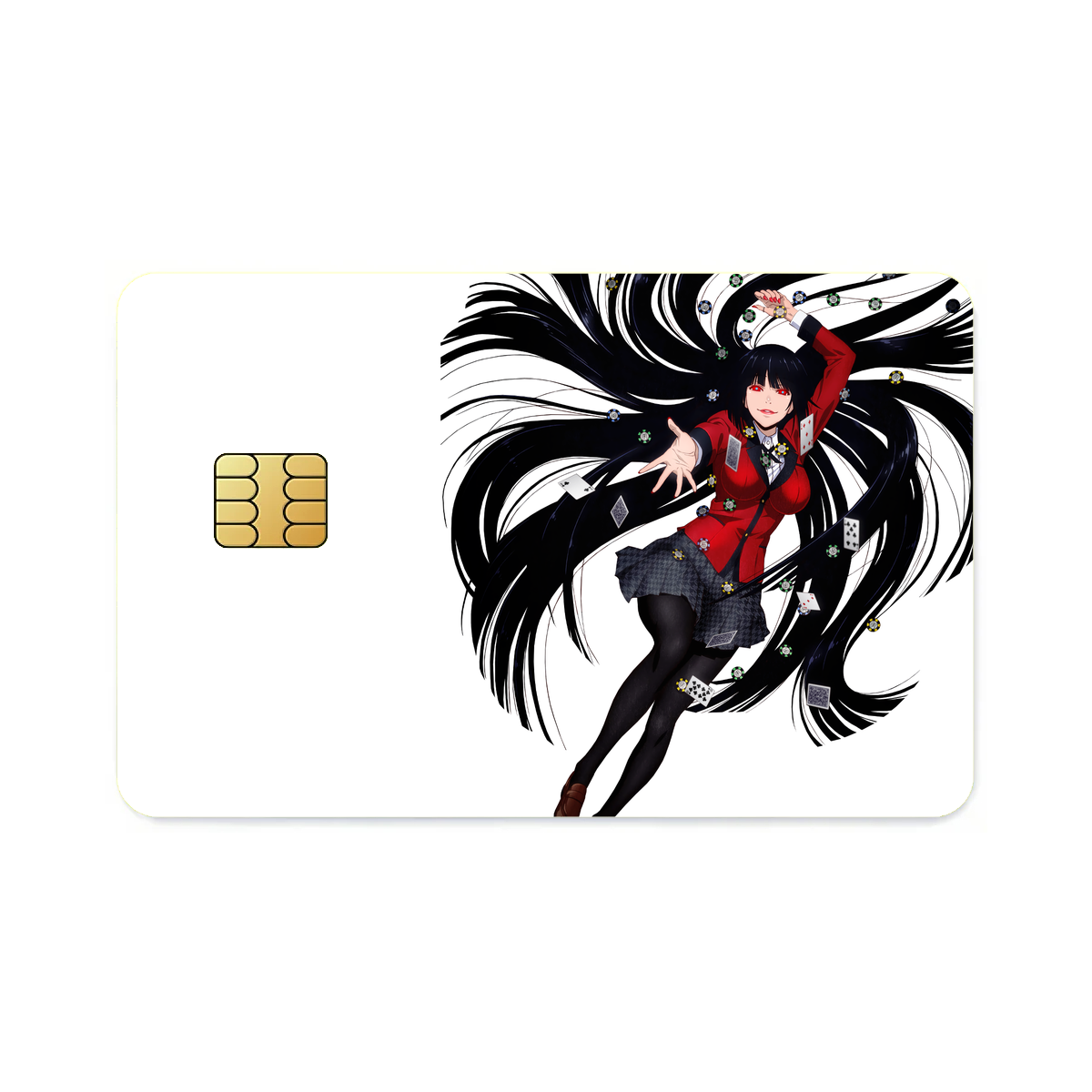 Kakegurui Yumeko Jabami Credit Card Skins (4-in-1 Pack)