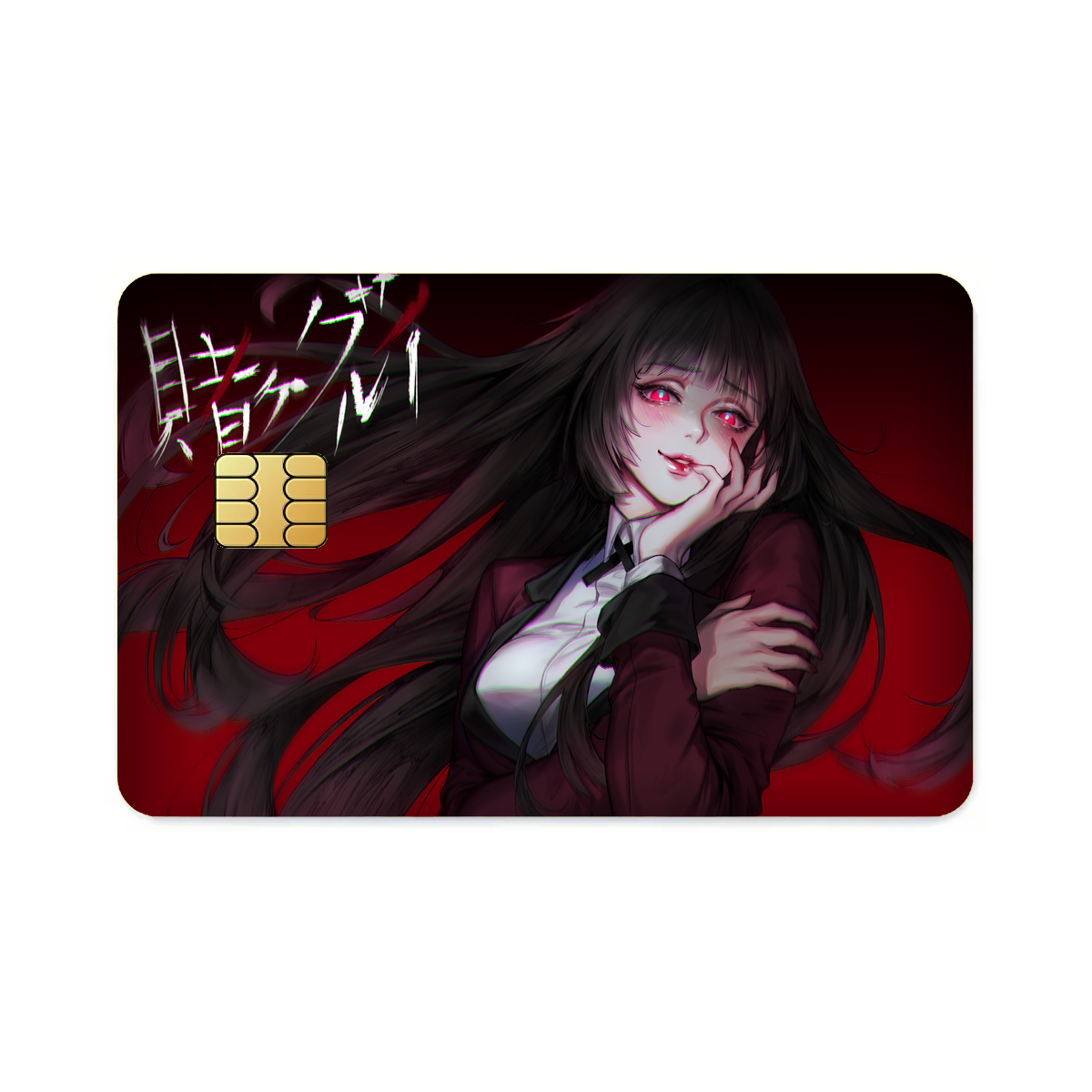 Kakegurui Yumeko Jabami Credit Card Skins (4-in-1 Pack)