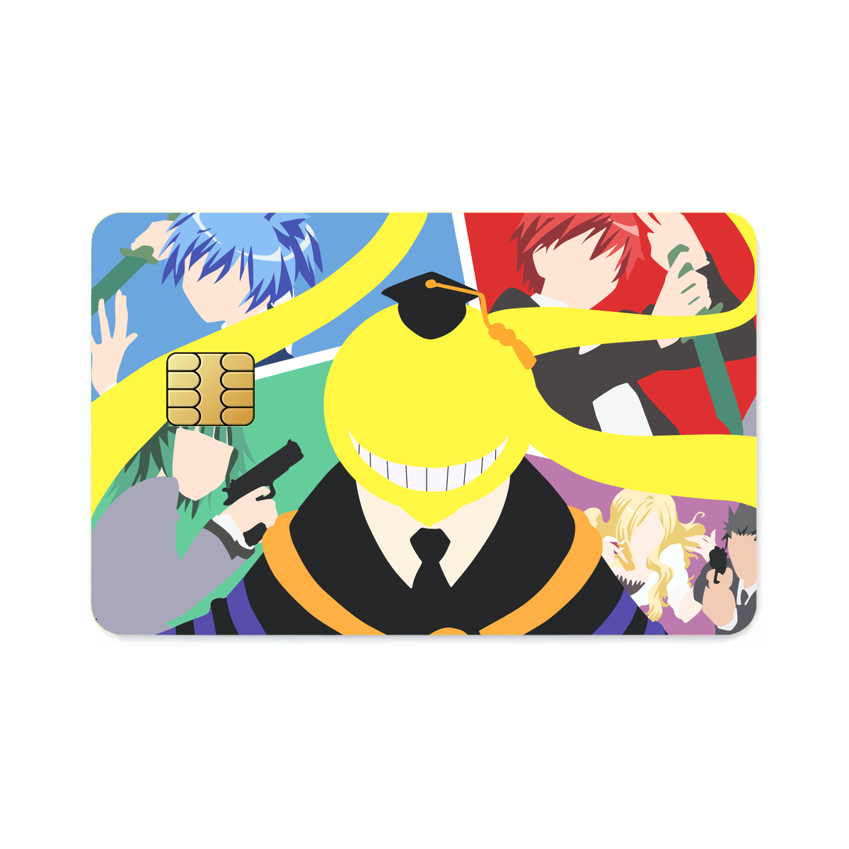 Koro-Sensei Classroom Credit Card Skins (4-in-1 Pack)