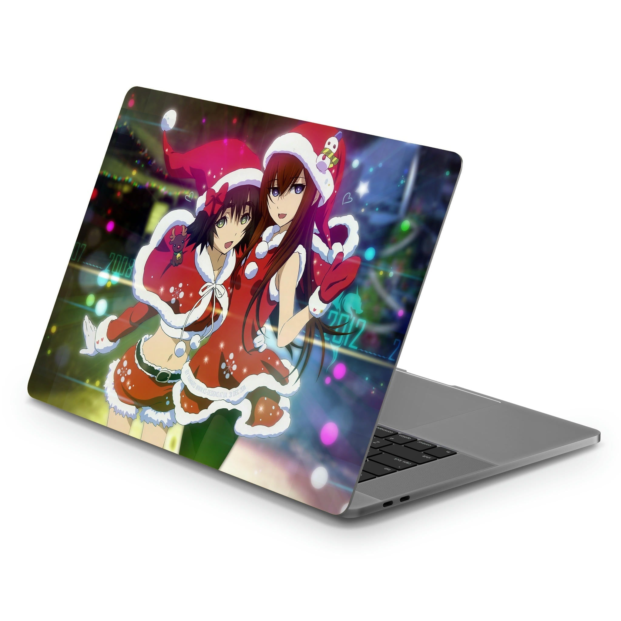 Kurisu & Mayuri Christmas Cheer Macbook Skin