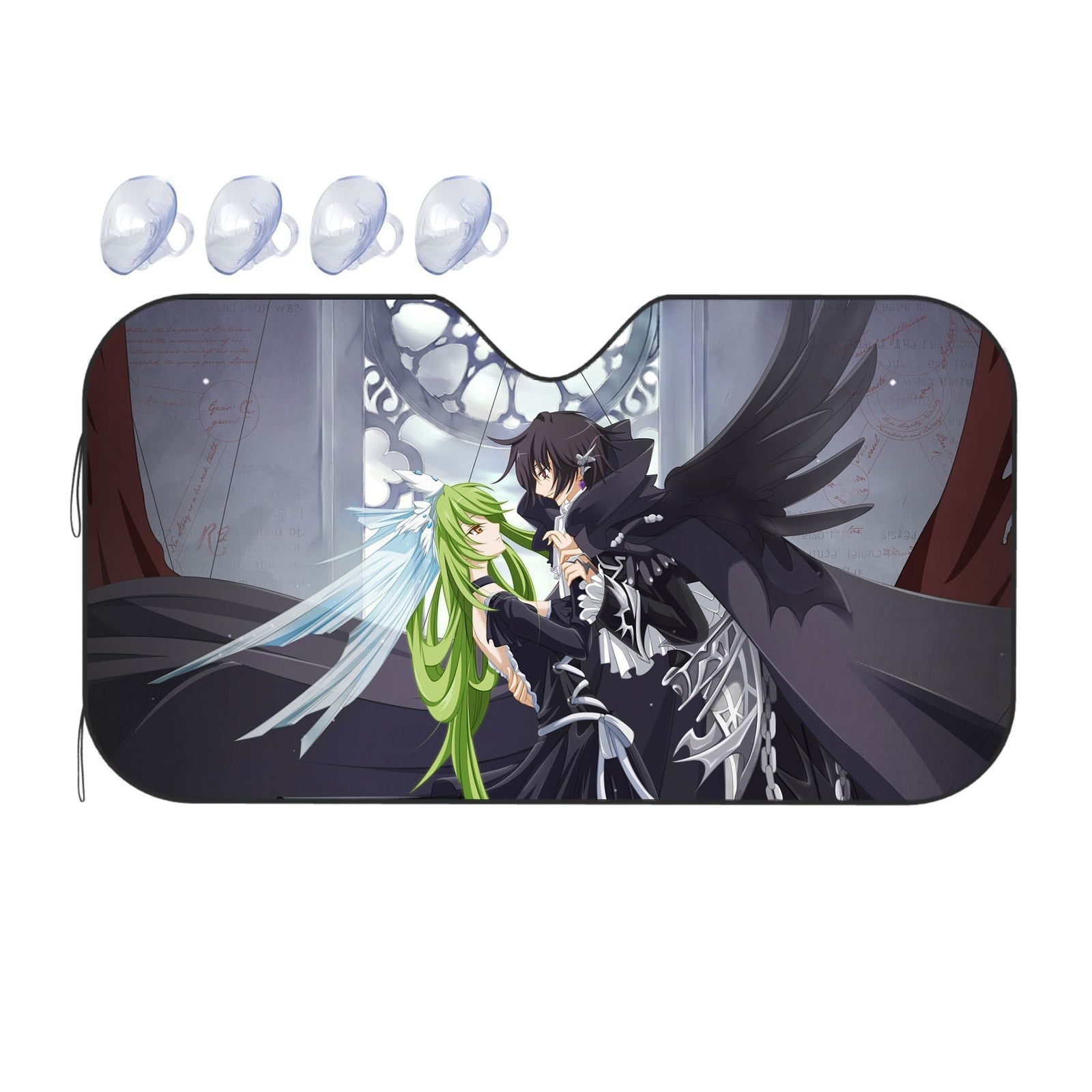 Lelouch and C.C. (Code Geass) Car Sunshade