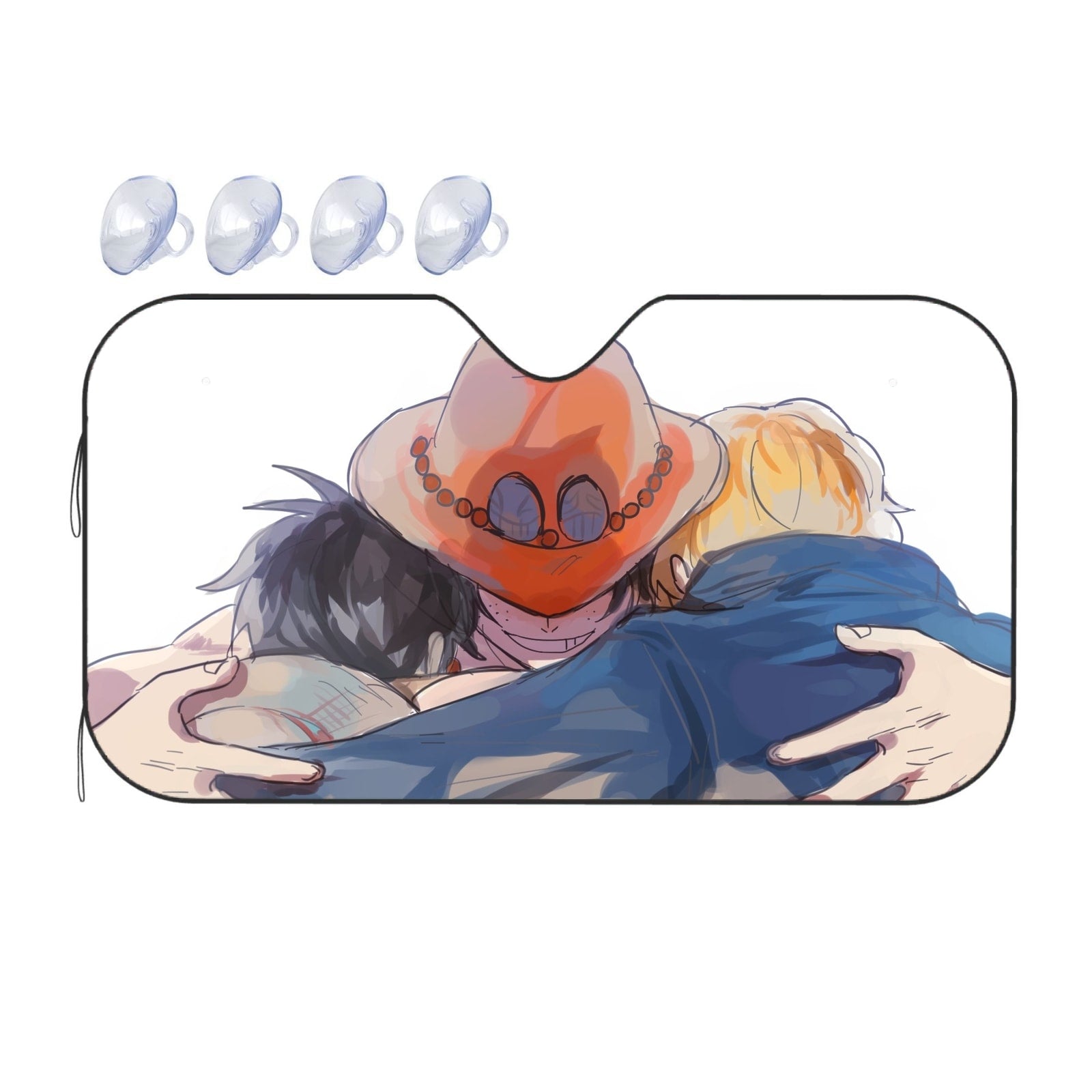 Luffy, Ace, Sabo Car Sunshade