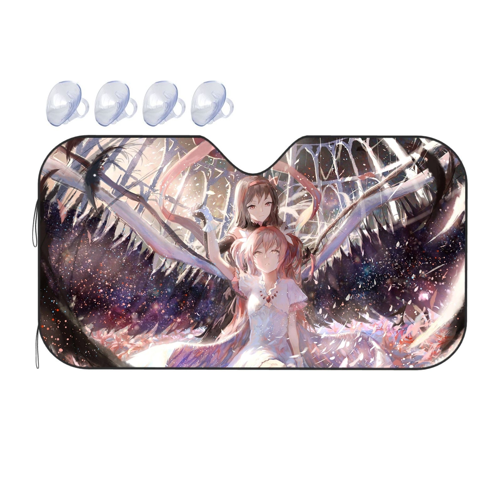 Mahou Shoujo Madoka Magica Group Car Sunshade