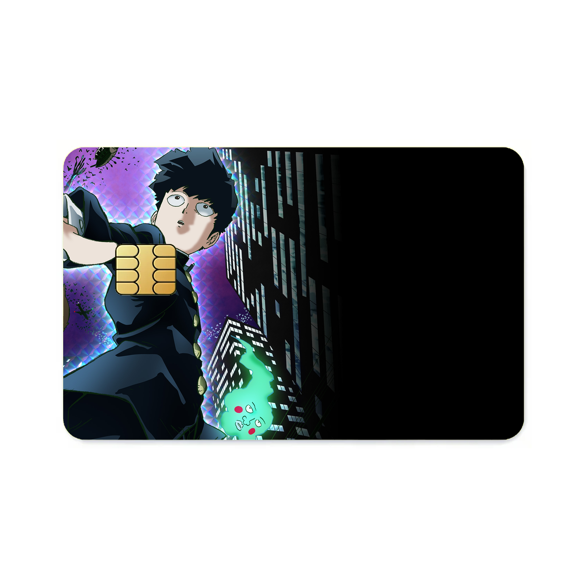 Mob Psycho 100 Arataka Reigen, Shigeo Kageyama Credit Card Skins (4-in