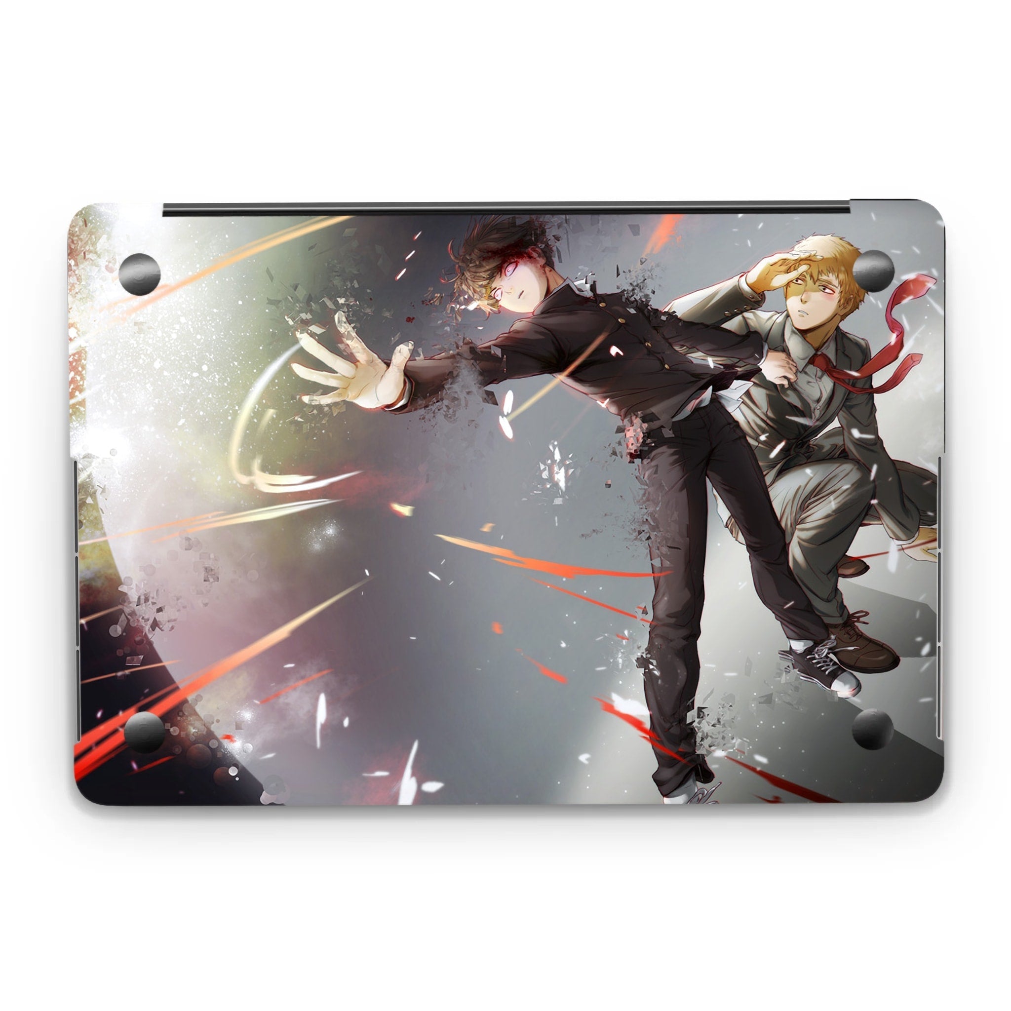 Mob Psycho 100 Arataka Reigen, Shigeo Kageyama Macbook Skin