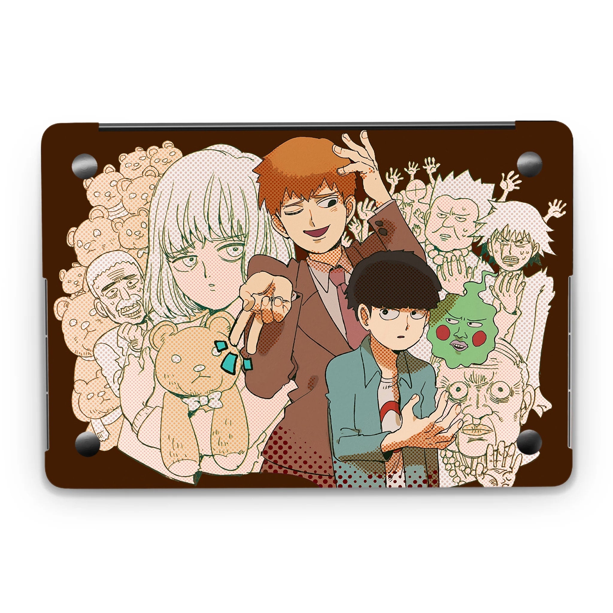 Mob Psycho 100 Arataka Reigen, Shigeo Kageyama, Ekubo Macbook Skin