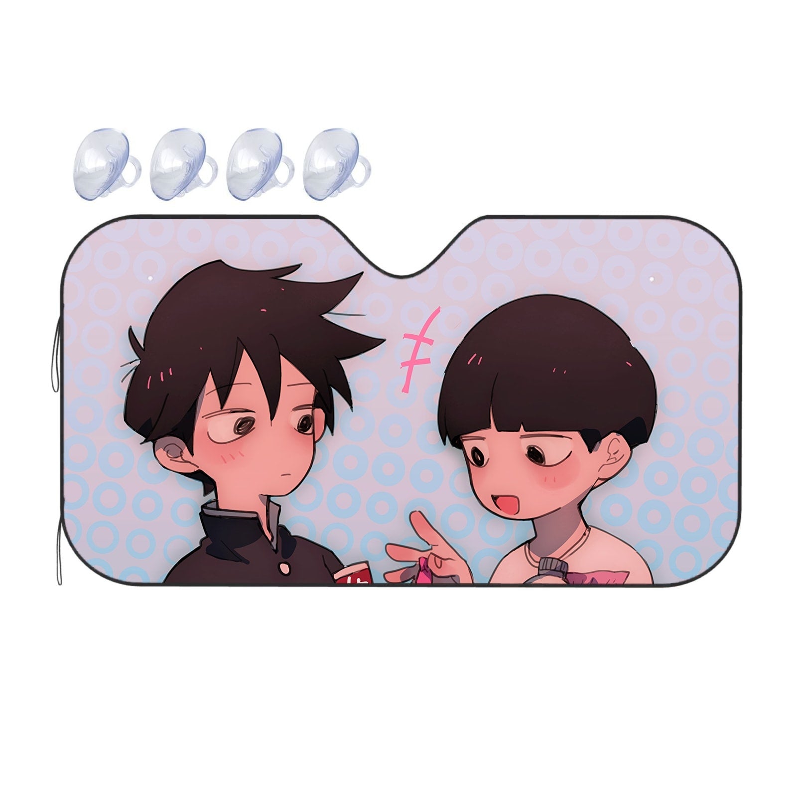 Mob Psycho 100 Shigeo Kageyama, Ritsu Kageyama Car Sunshade