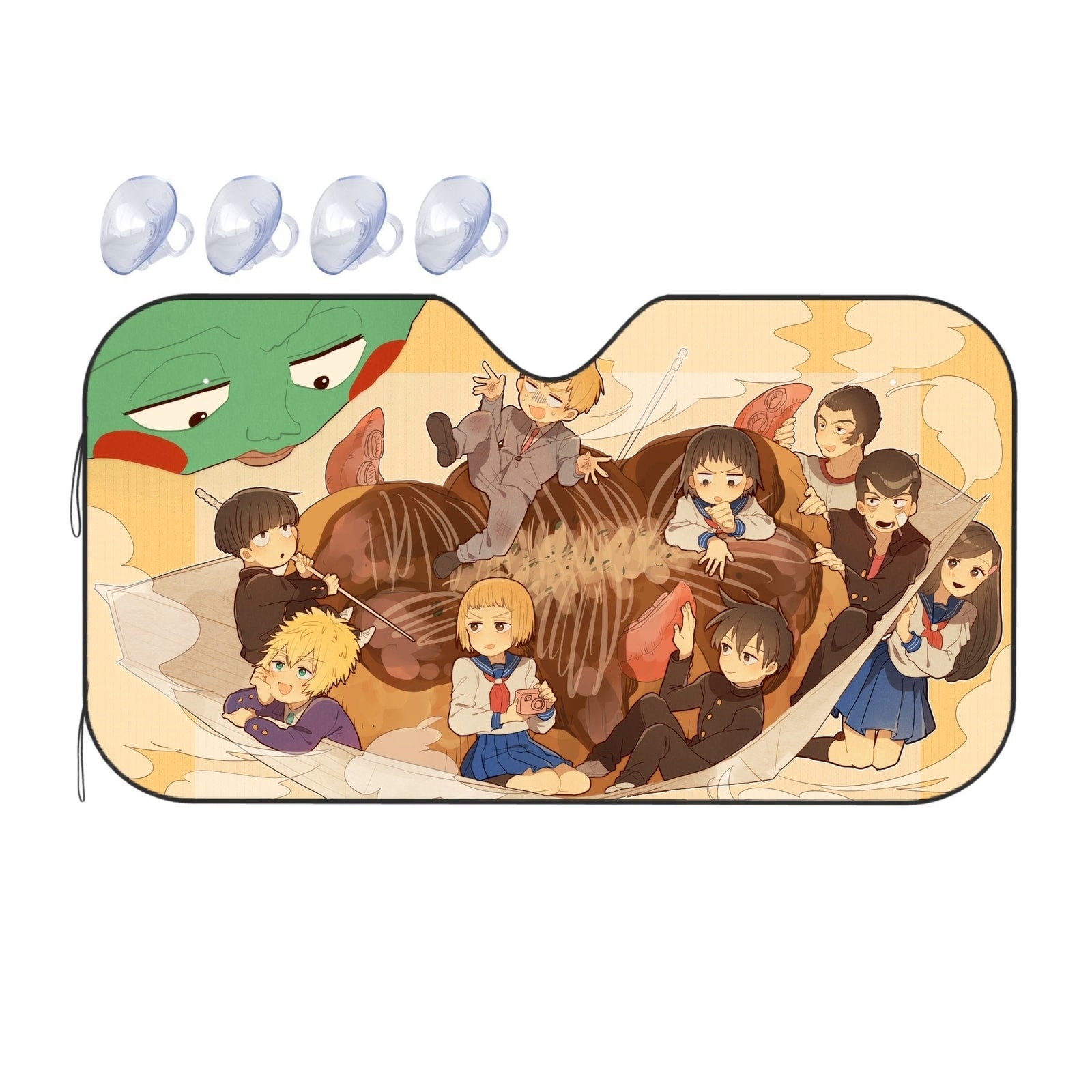 Mob Psycho 100 Shigeo Kageyama, Teruki Hanazawa Car Sunshade