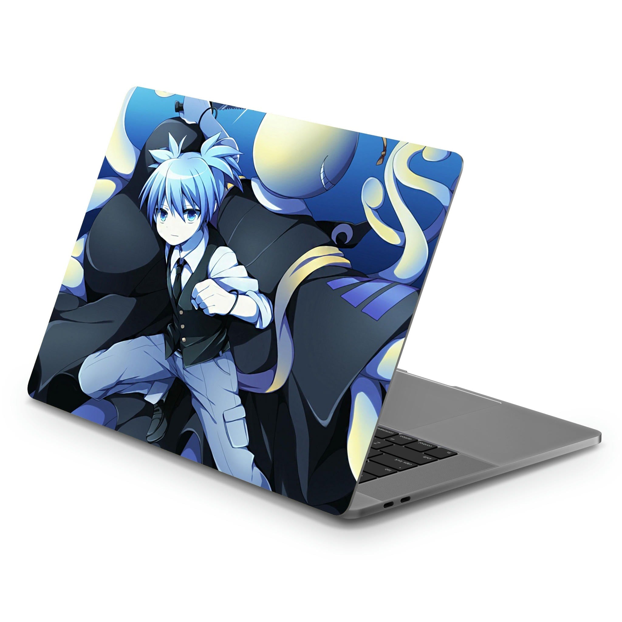 Nagisa Shiota and Koro-sensei Macbook Skin