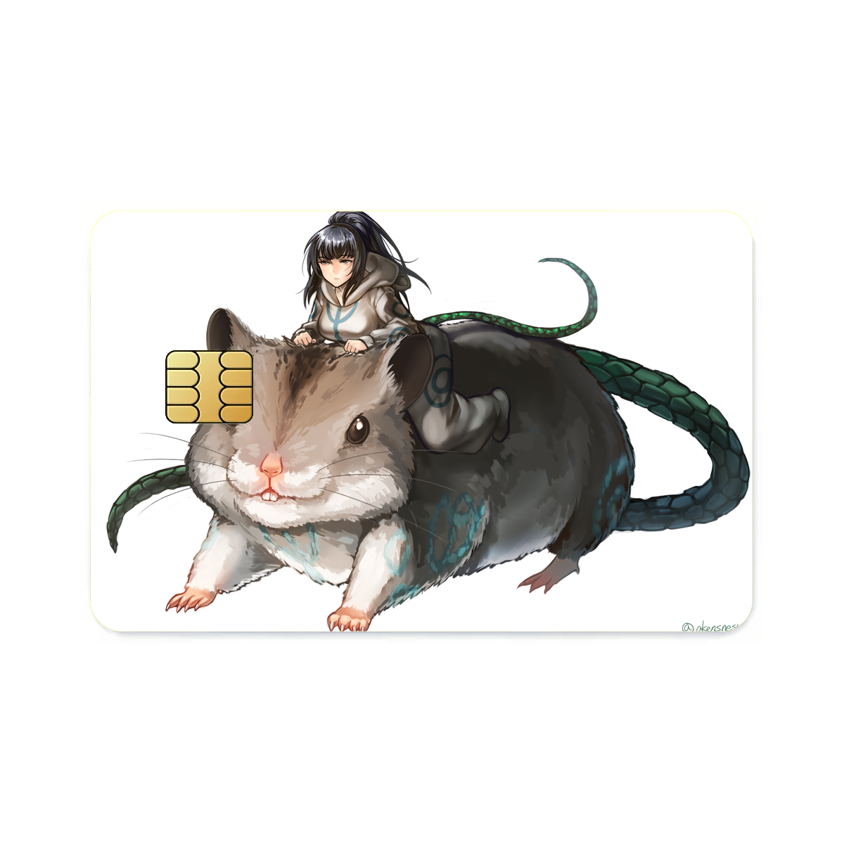 Narberal and Hamsuke Credit Card Skins (4-in-1 Pack)