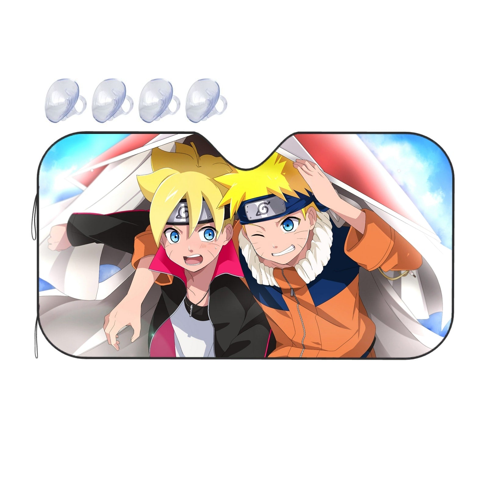Naruto and Boruto Car Sunshade