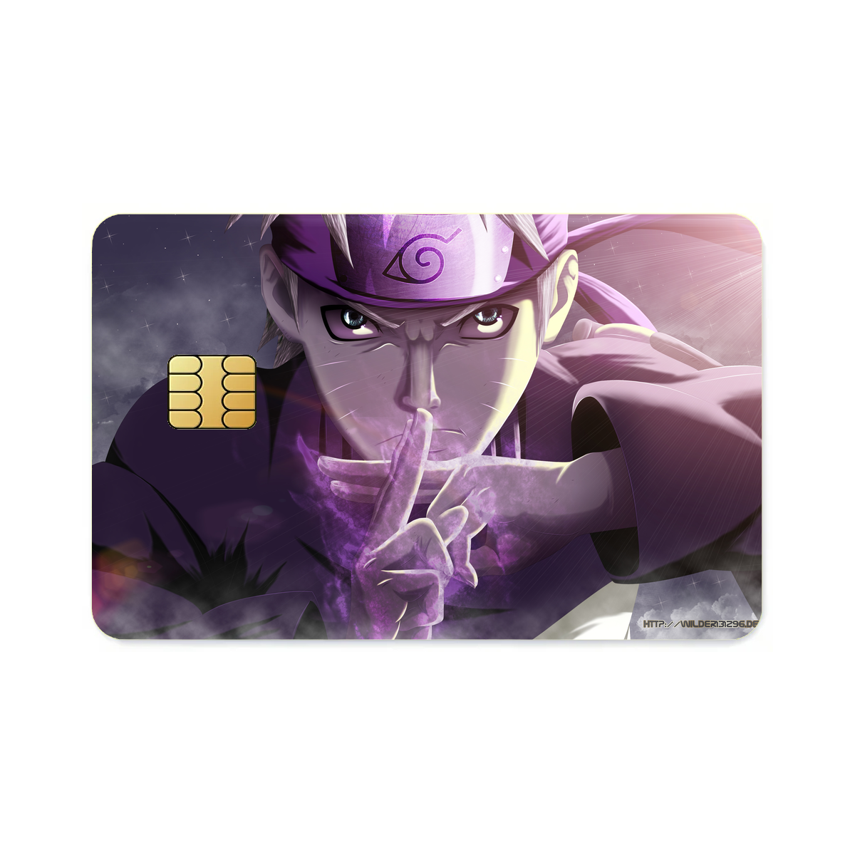 Naruto performing jutsu Credit Card Skins (4-in-1 Pack)