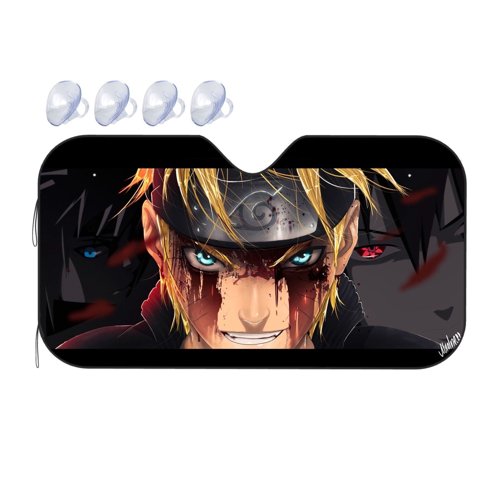 Naruto,Sasuke and Minato Car Sunshade