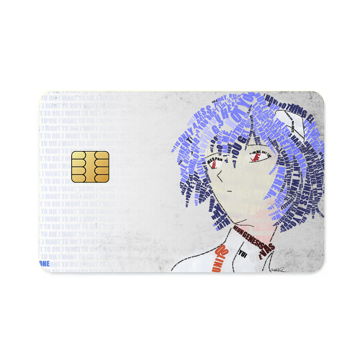 Neon Genesis Evangelion Credit Card Skins (4-in-1 Pack)