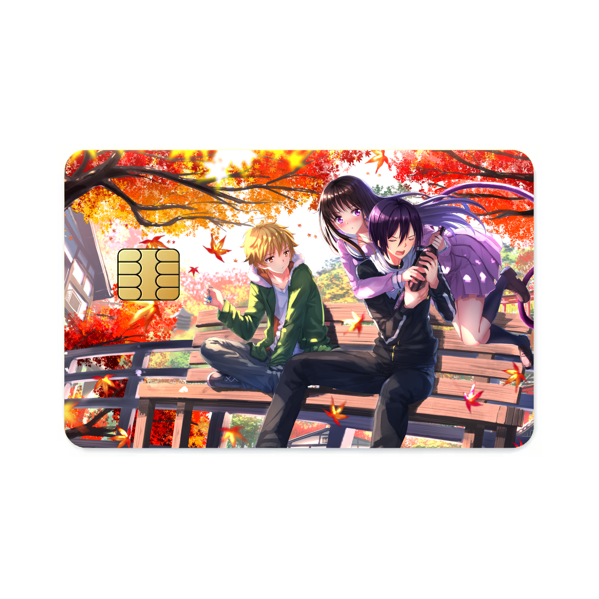 Noragami Yato, Yukine, Hiyori Iki, Noragami Credit Card Skins (4-in-1