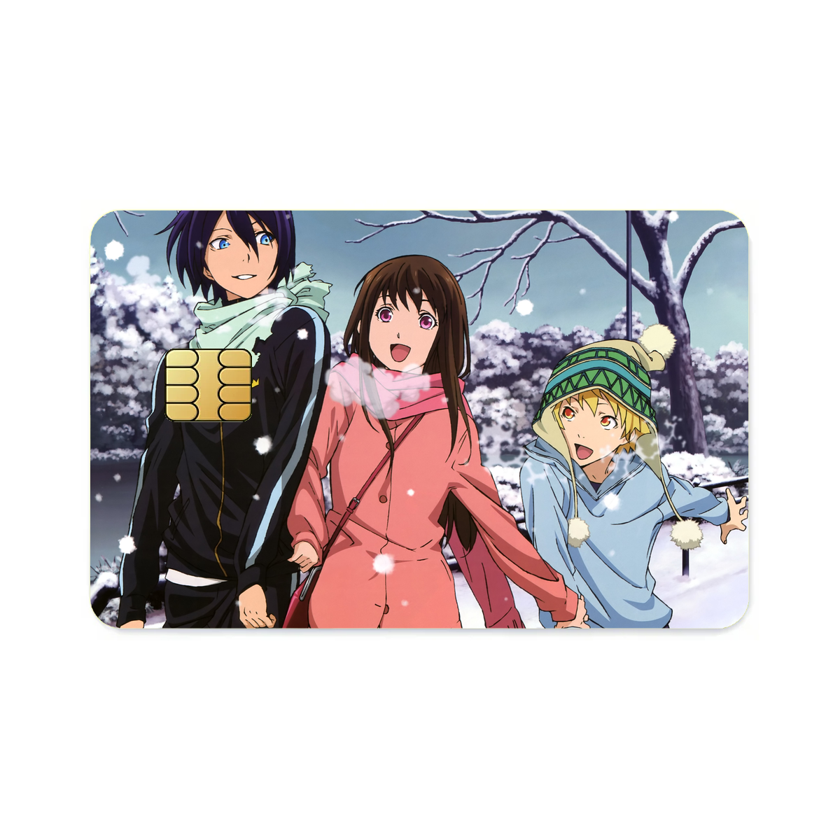 Noragami Yato, Yukine, Hiyori Iki, Noragami Credit Card Skins (4-in-1