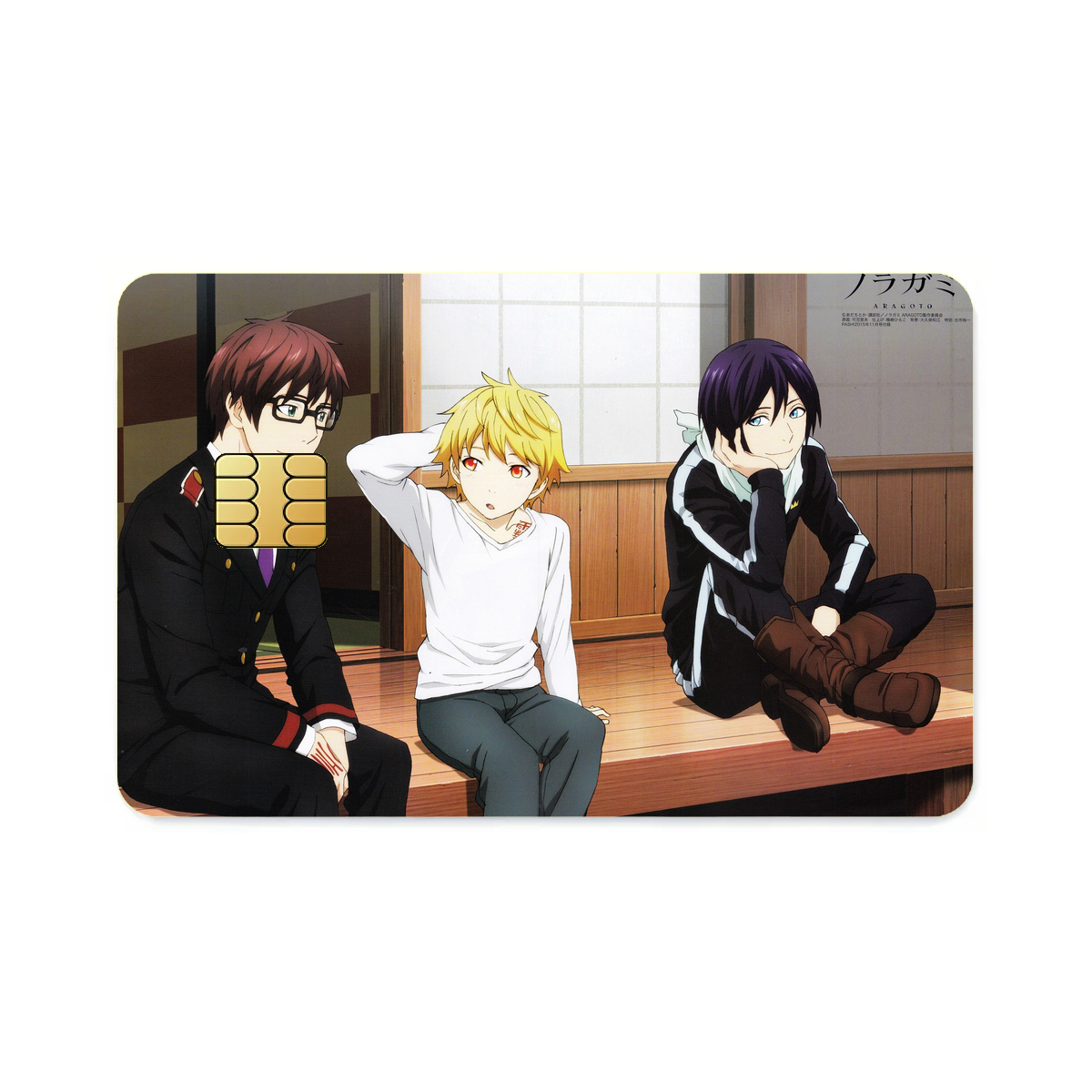 Noragami Yato, Yukine, Kazuma, Noragami Credit Card Skins (4-in-1 Pack