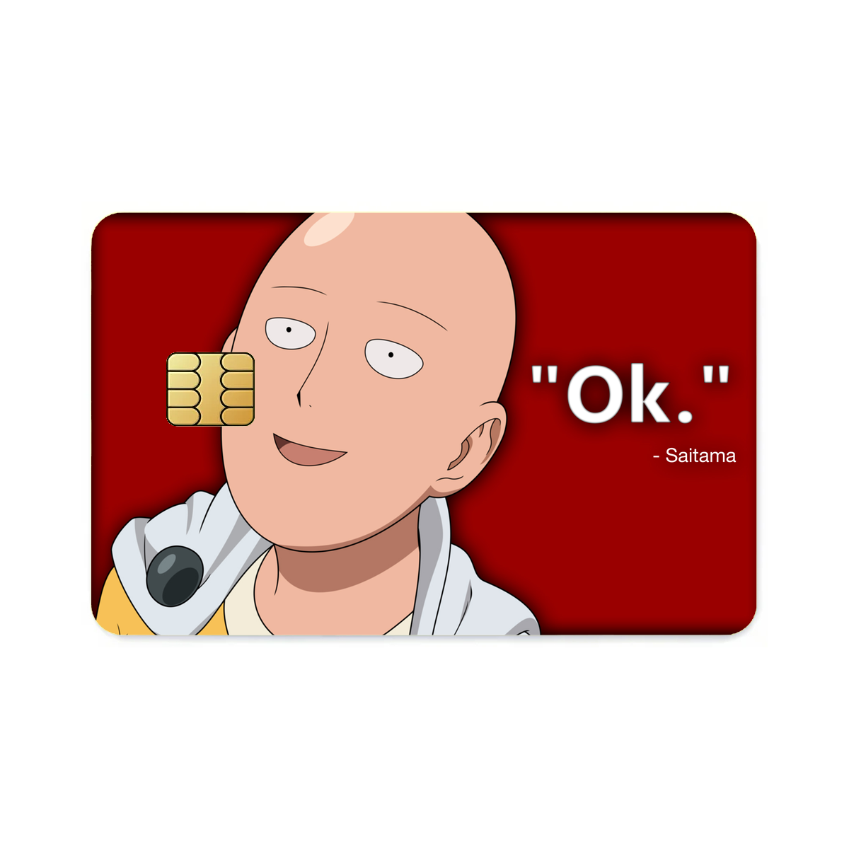 One Punch Man Saitama - Ok Credit Card Skins (4-in-1 Pack)