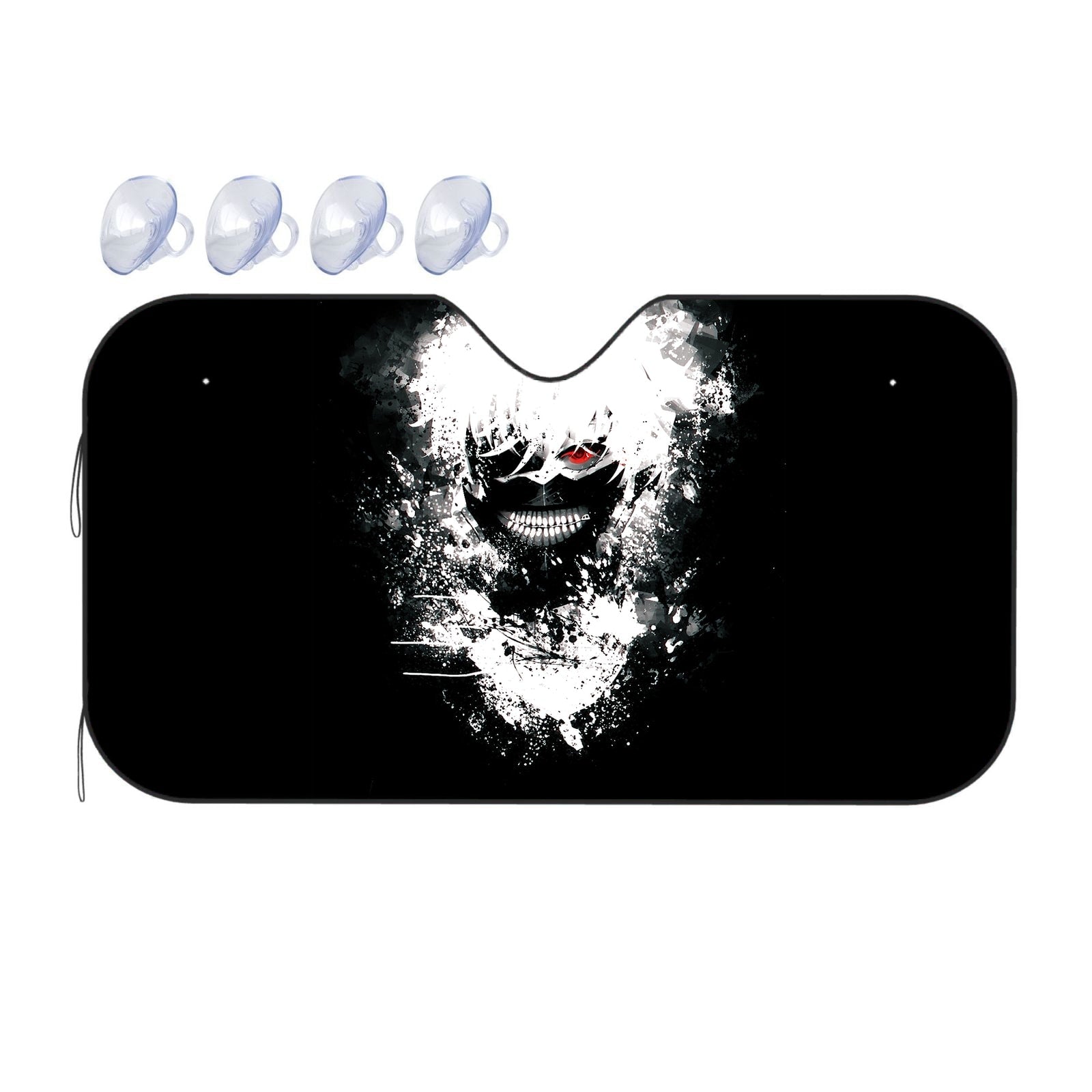 One side of ghoul Car Sunshade