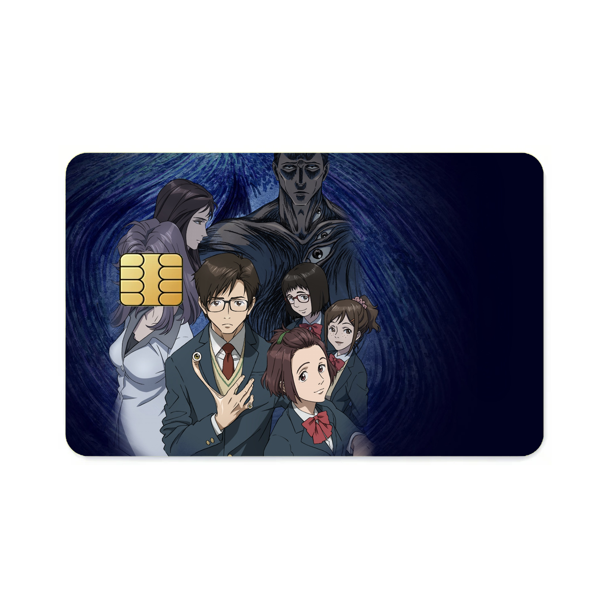 Parasyte -the Maxim- Main Members and Villain Credit Card Skins (4-in-