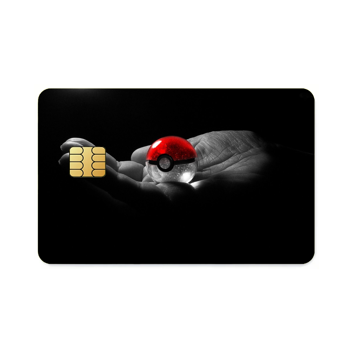 Pokeball In Hand Credit Card Skins (4-in-1 Pack)