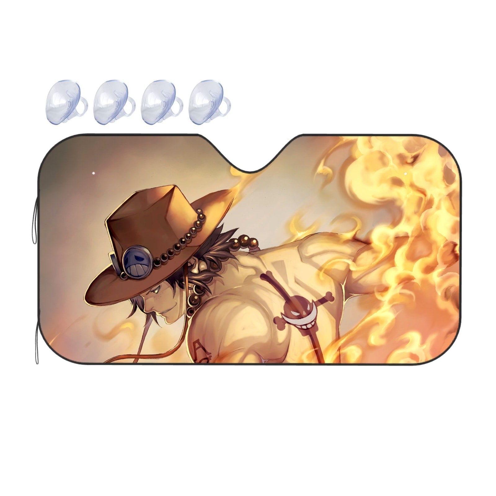 Portgas D. Ace Car Sunshade