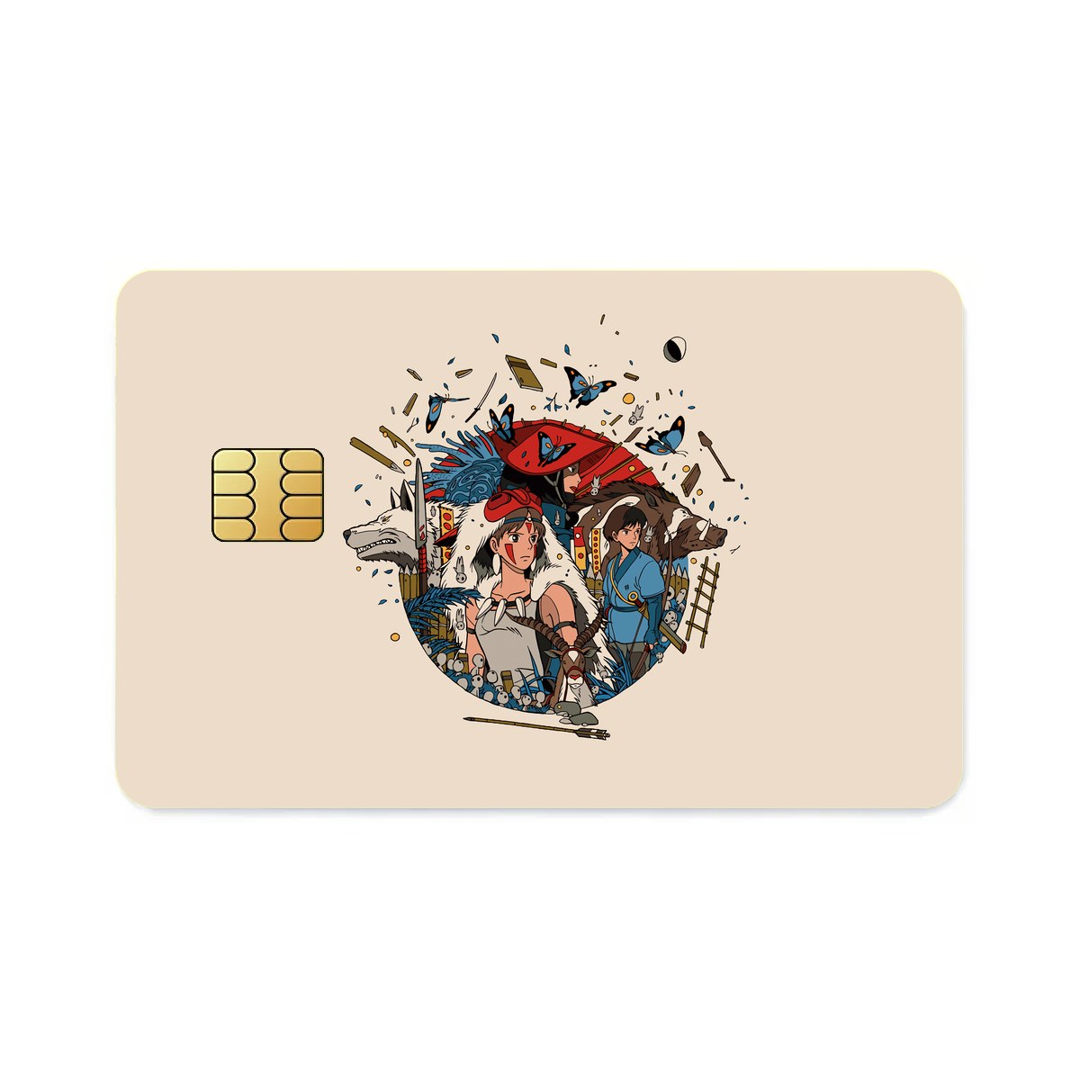 Princess Mononoke Credit Card Skins (4-in-1 Pack)