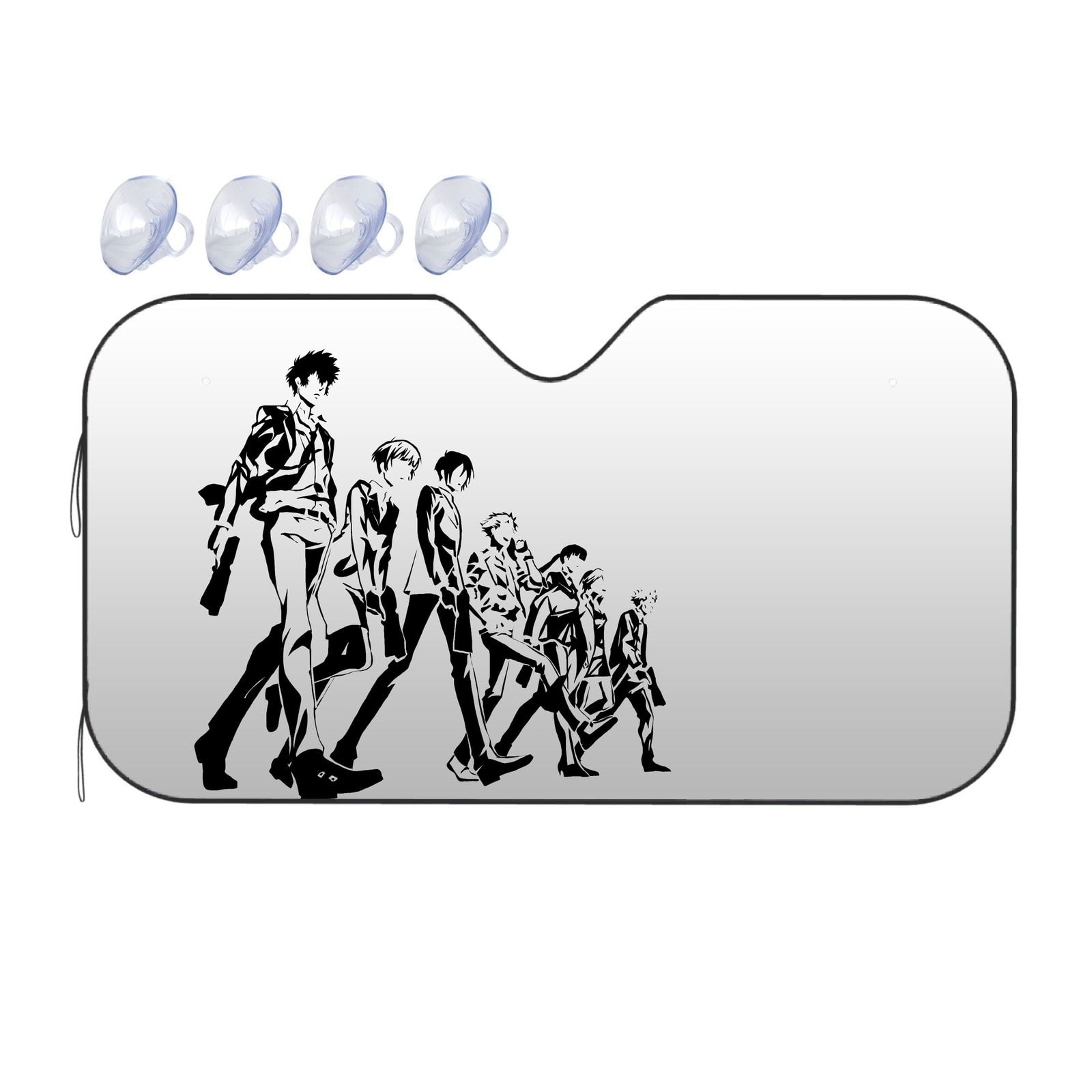 Psycho- Pass Main Members walking vector Car Sunshade