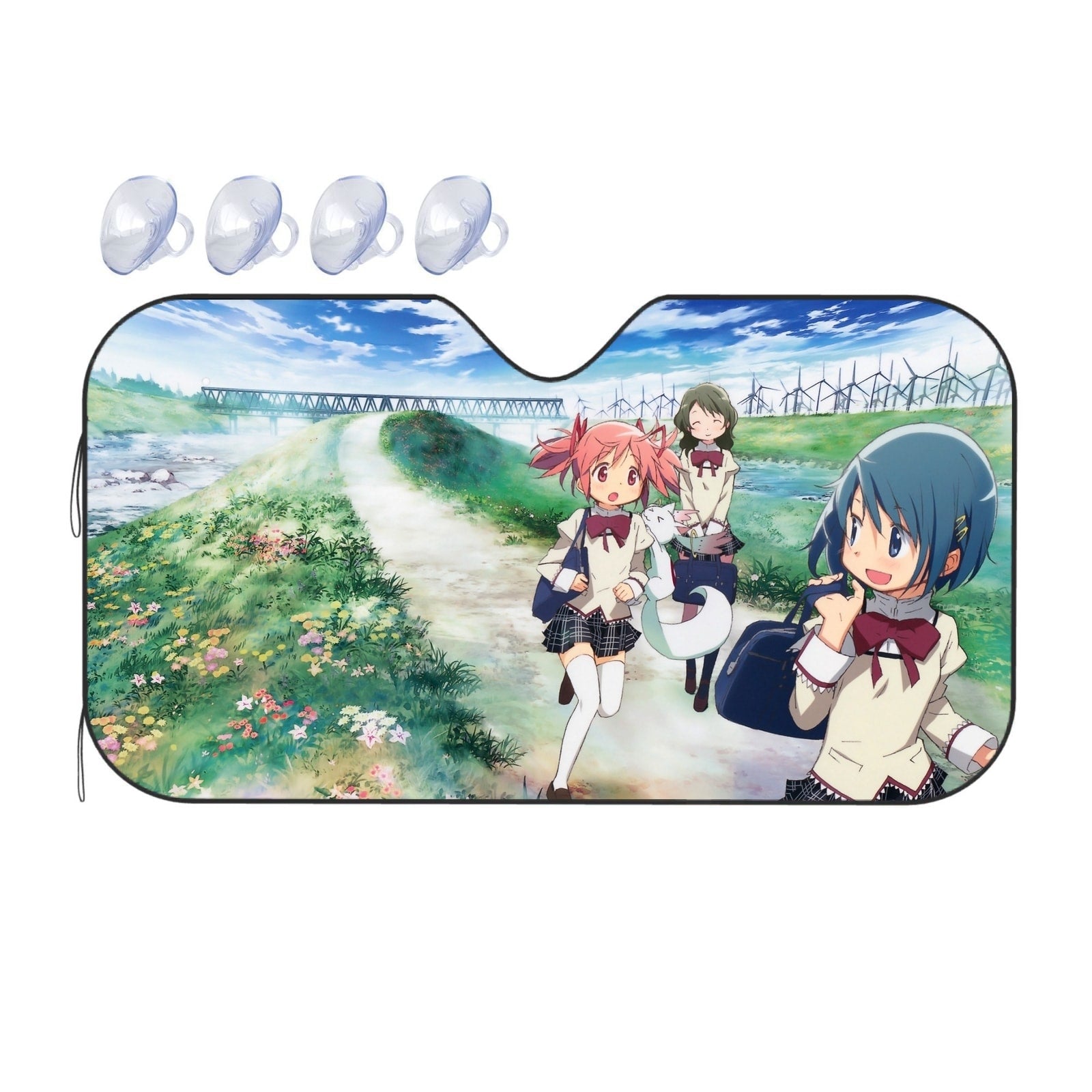 Puella Magi Madoka Magica Car Sunshade