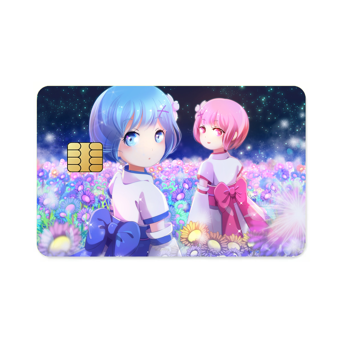 Ram&Rem夜 Credit Card Skins (4-in-1 Pack)