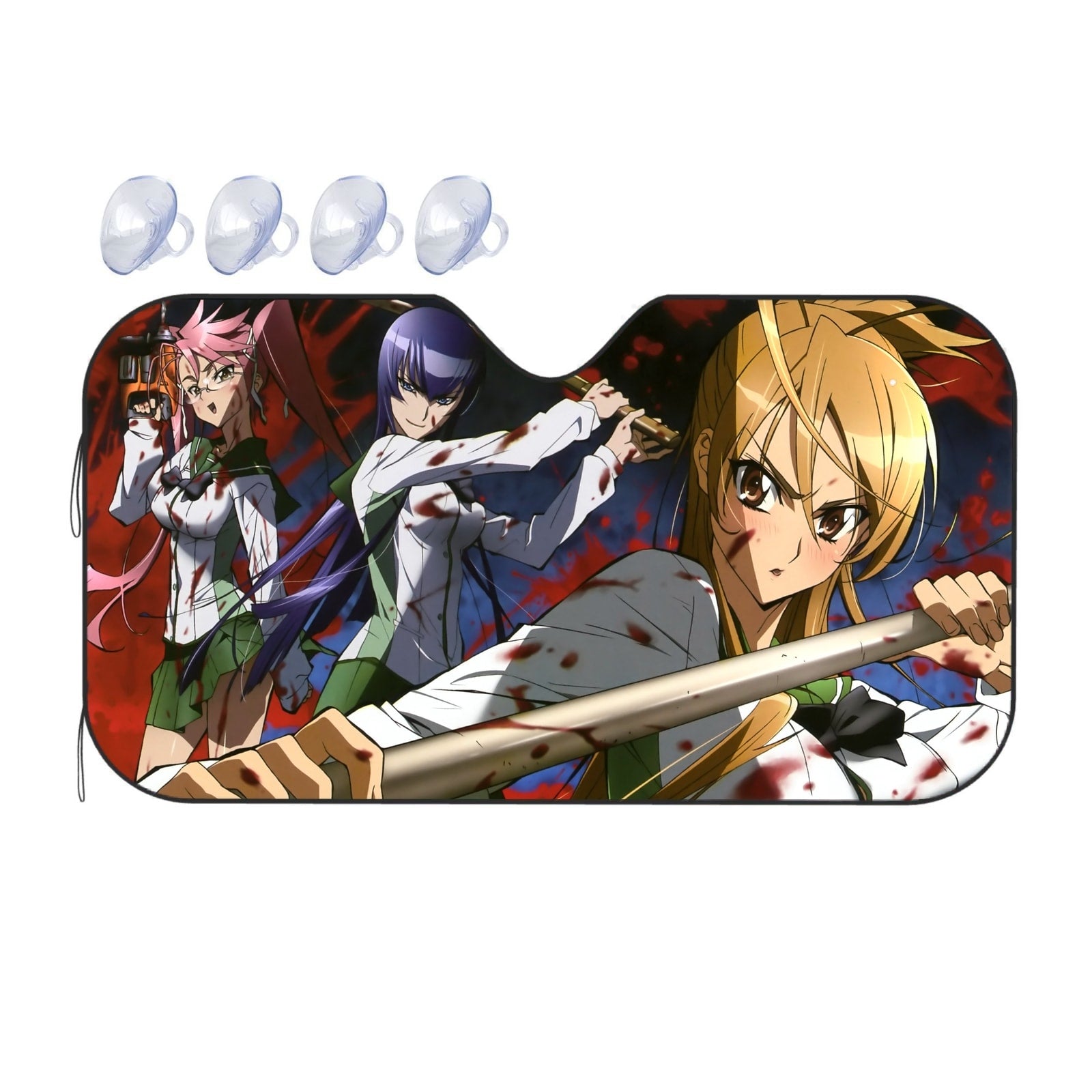 Rei,Saeko and Saya Car Sunshade