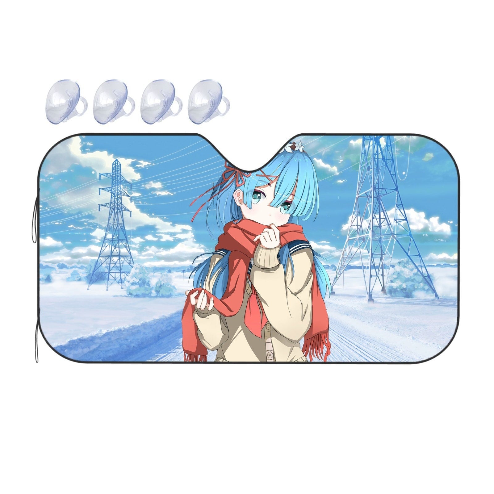 Rem Winter :3 Car Sunshade