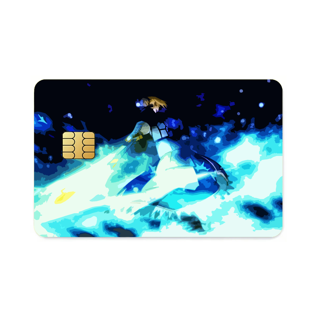 Saber.s Fate zero Cutout Screenshots Credit Card Skins (4-in-1 Pack)