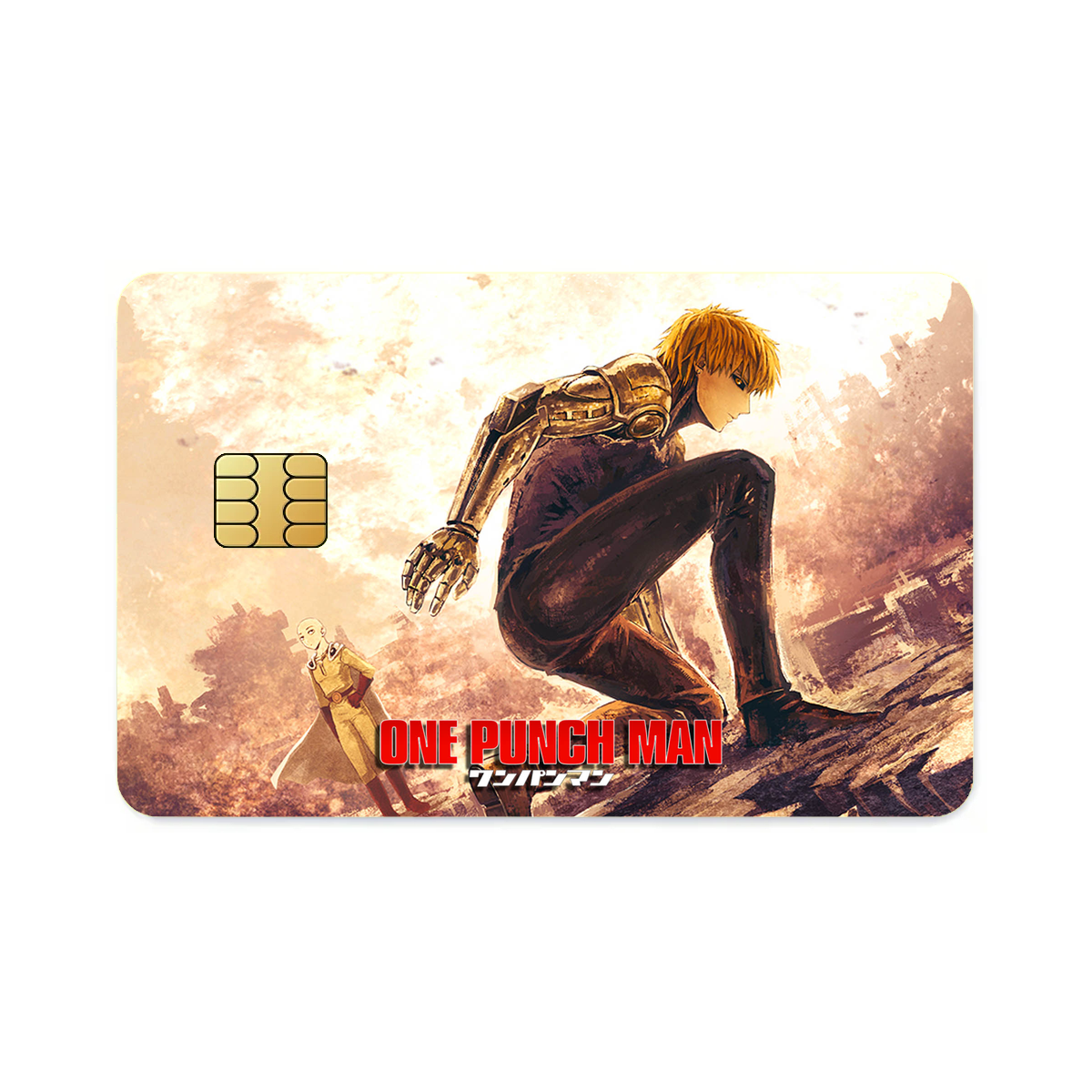 Saitama and Genos Credit Card Skins (4-in-1 Pack)