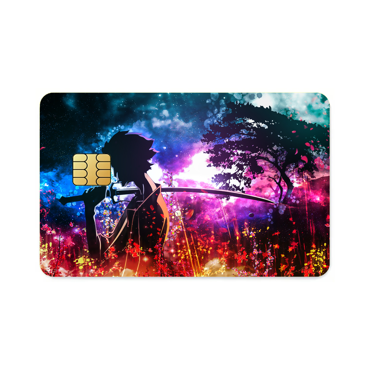 Samurai Champloo mugen colors rain Credit Card Skins (4-in-1 Pack)