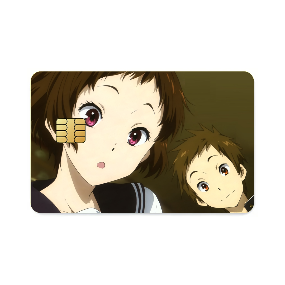 Satoshi Fukube And Mayaka Ibara Faces Credit Card Skins (4-in-1 Pack)