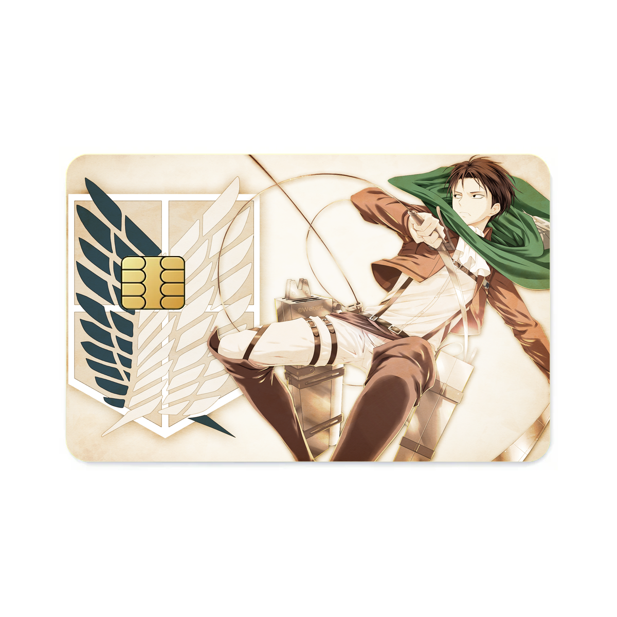 Shingeki no Kyonjin - Captain Levi Credit Card Skins (4-in-1 Pack)